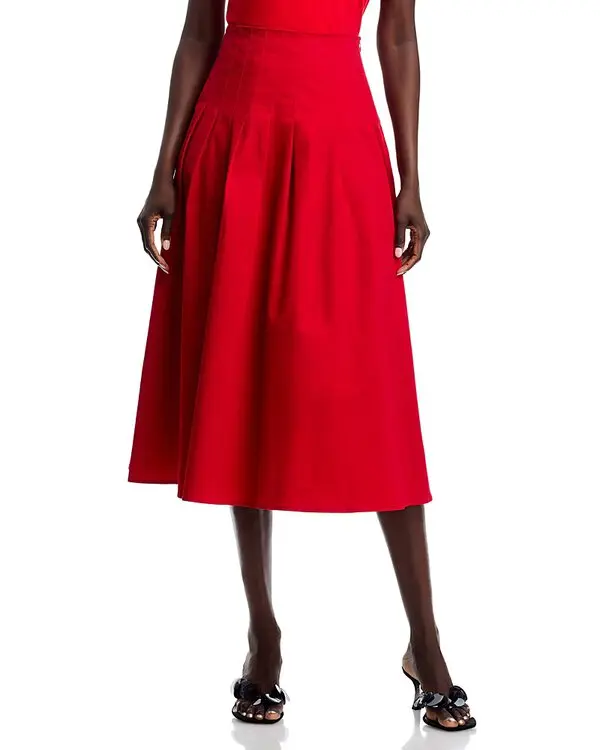 Aqua Panel Midi Skirt