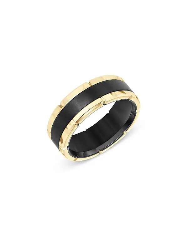 Bloomingdale'S Tungsten Band - Yellow/black