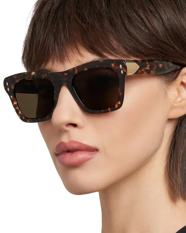 Isabel Marant Étoile Rectangular Sunglasses - Havana/brown