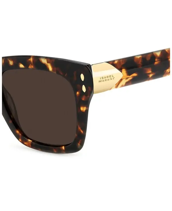 Isabel Marant Étoile Rectangular Sunglasses - Havana/brown