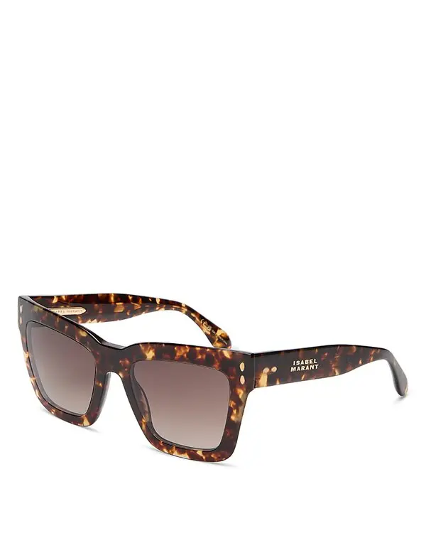 Isabel Marant Rectangle Sunglasses, 53mm - Havana