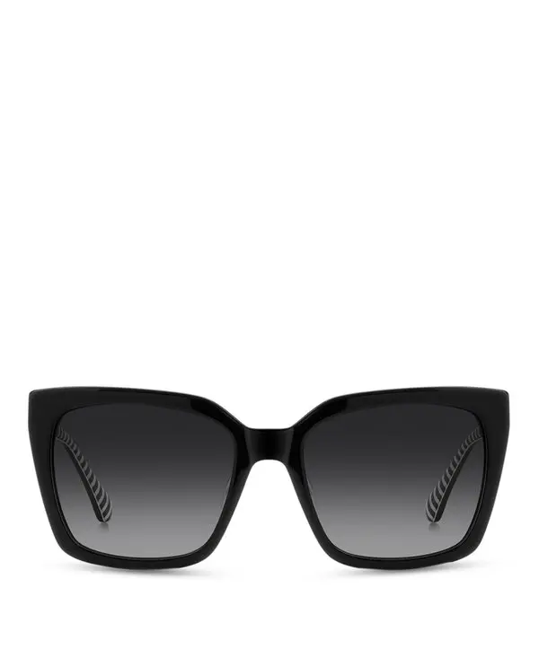 Kate Spade New York Lilah Square Sunglasses - Black/gray