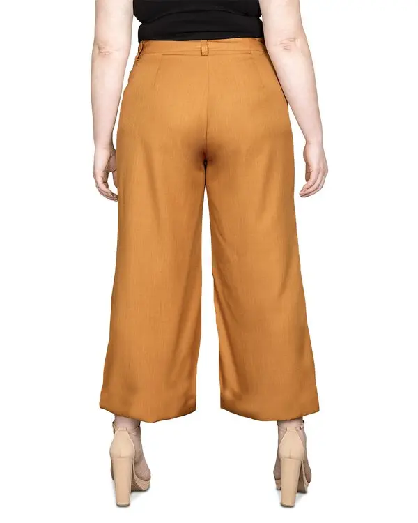 STANDARDS & PRACTICES Wide Leg Palazzo Pants - Khaki