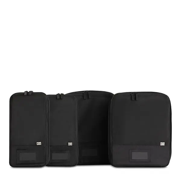 BEIS The Compression Packing Cubes, Set Of 4 - Black