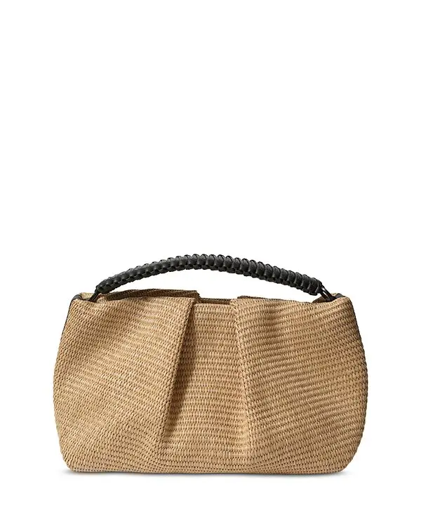 Callista Maxi Pleated Clutch - Black