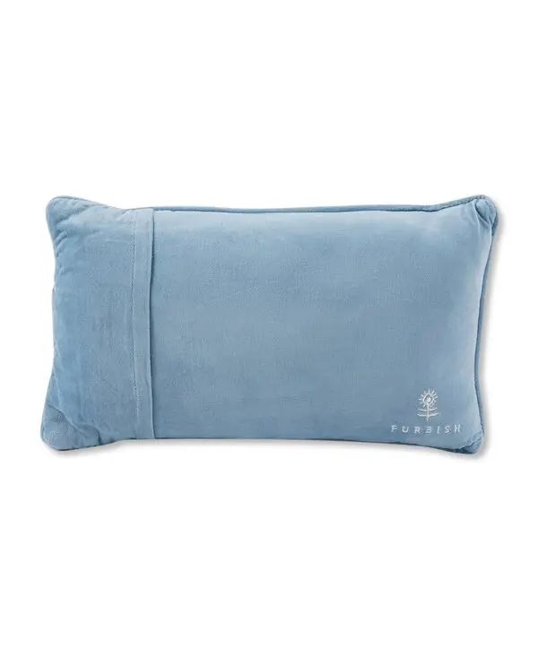 FURBISH Go Find Less Needlepoint Decorative Pillow