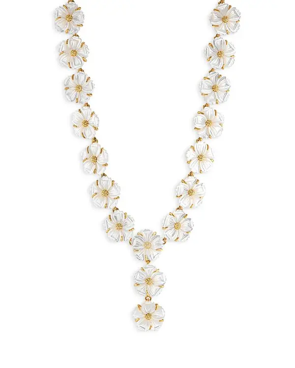 CAPUCINE DE WULF Mermaid Garden Petite Riviere Convertible Necklace - White