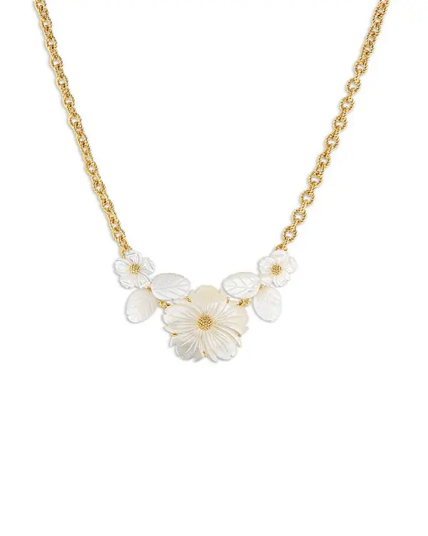 CAPUCINE DE WULF Mermaid Garden Bouquet Necklace - White
