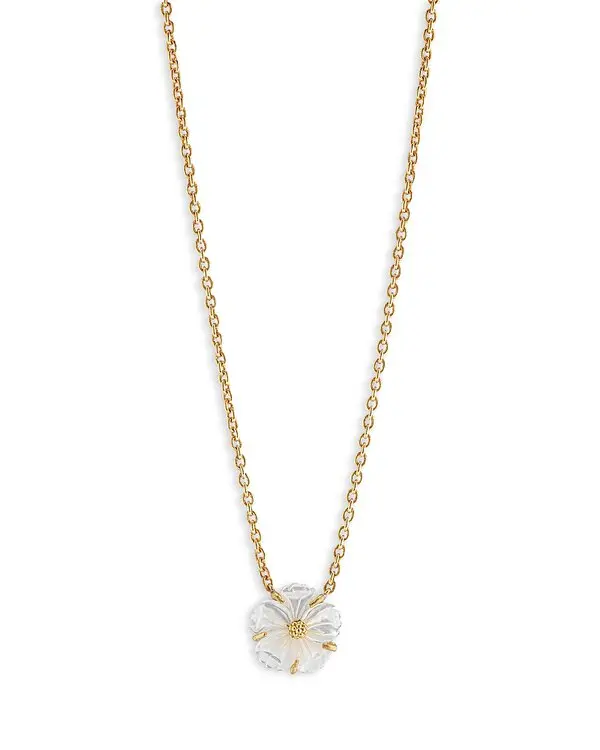 CAPUCINE DE WULF Mermaid Garden Petite Station Necklace - White