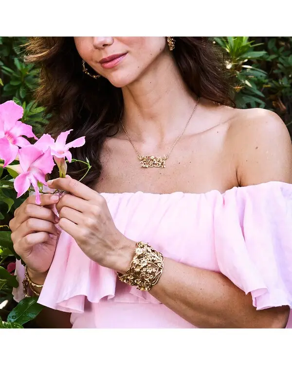 CAPUCINE DE WULF Meadow Wildflower Cuff Bracelet
