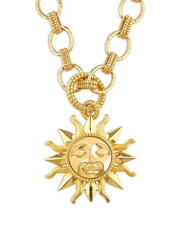 CAPUCINE DE WULF Soleil Sun Pendant - Gold