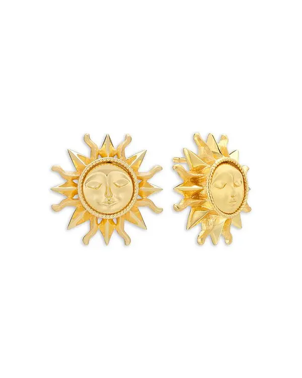 CAPUCINE DE WULF Soleil Sun Stud Earrings - Gold