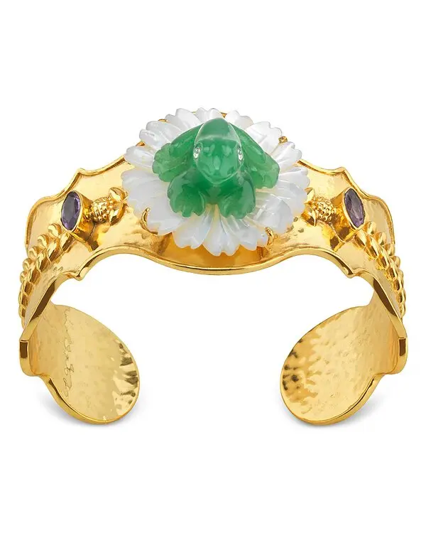 CAPUCINE DE WULF Villandry Frog Cuff Bracelet - Gold