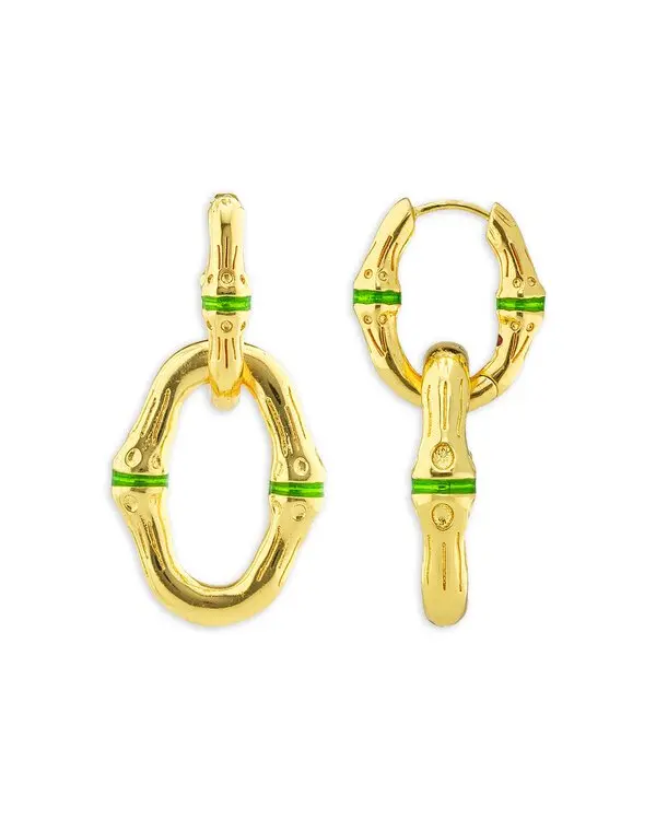 CAPUCINE DE WULF Bangkok Bamboo Link Earrings