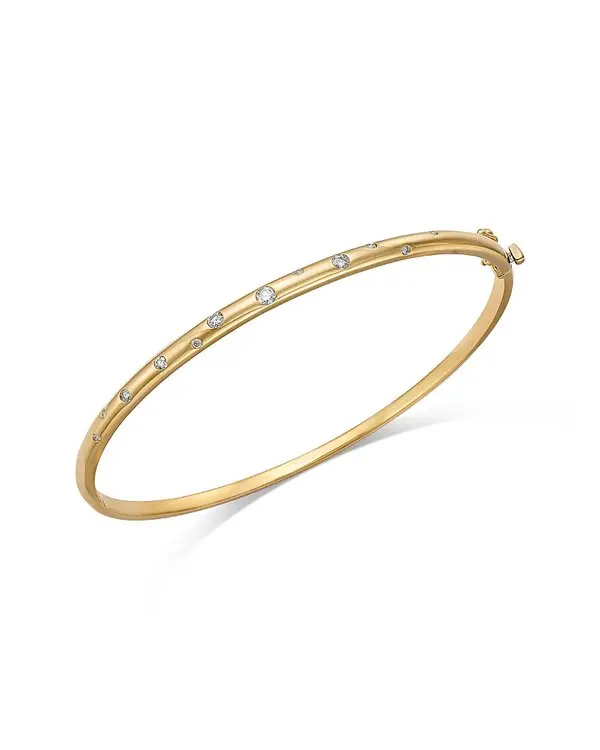 Bloomingdale'S Burnished Diamond Bangle - Gold