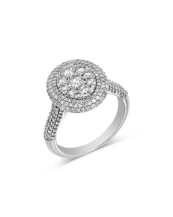 Bloomingdale'S Diamond Pave Cluster Ring, 1.50 Tcw - White