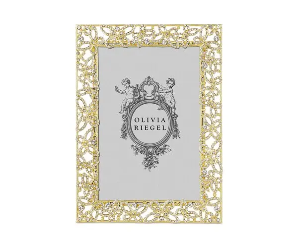 OLIVIA RIEGEL Papillon With Crystals Frame, 4 X 6 - Gold