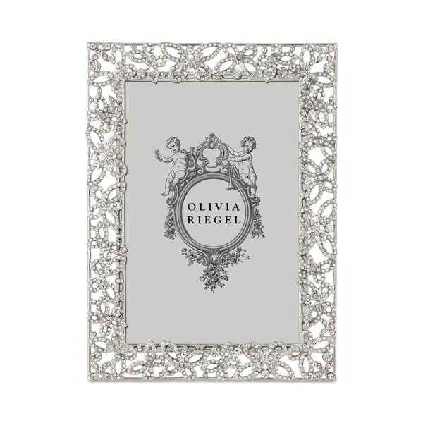 OLIVIA RIEGEL Papillon With Crystals Frame, 4 X 6 - Silver