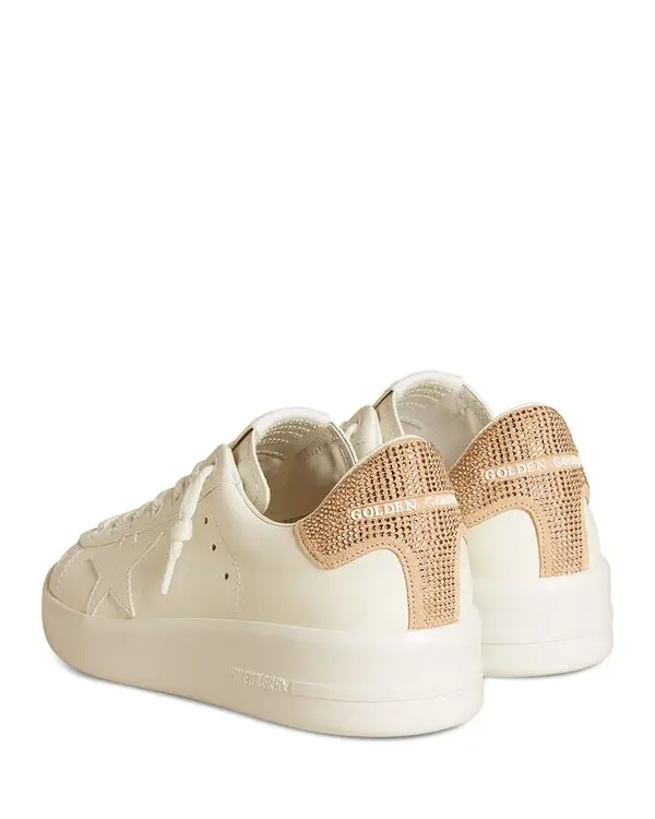 GOLDEN GOOSE Pure Star Lace Up Sneakers - Optic White/moonlight