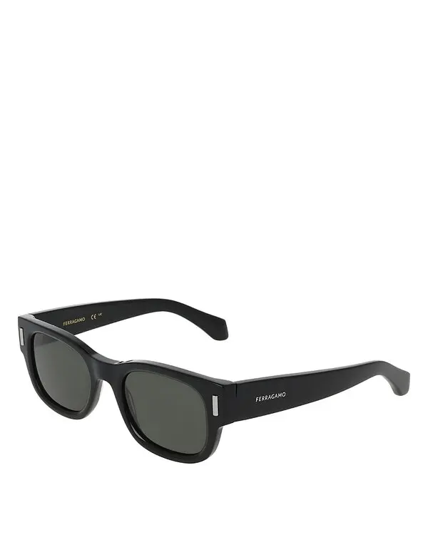 FERRAGAMO Rivet Square Sunglasses - Black