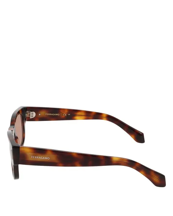 FERRAGAMO Rivet Square Sunglasses - Tortoise