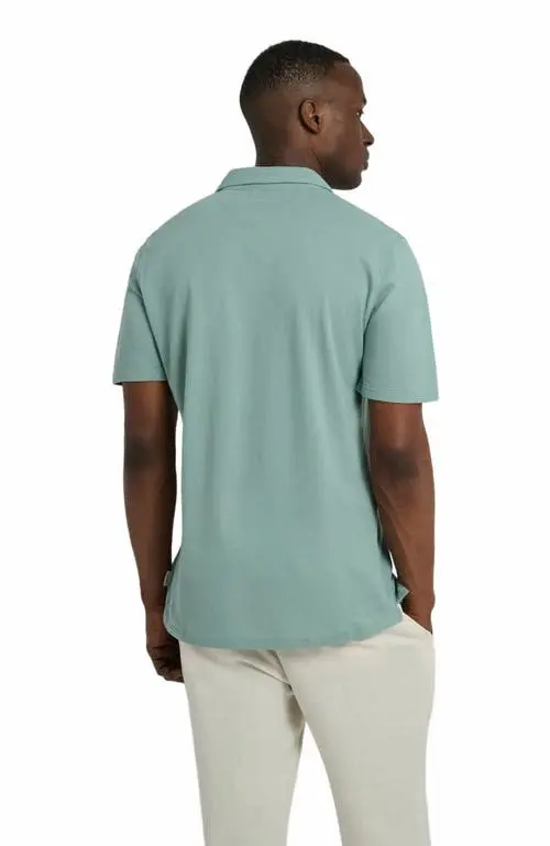 Onia Johnny Collar Pique Polo - Jade