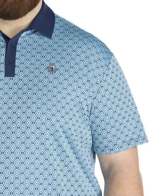 ORIGINAL PENGUIN Big & Tall Bohemian Jacquard Blocked Polo Shirt