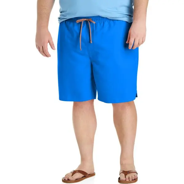 HARBOR BAY BY DXL Solid Swim Trunks - Olympian Blue