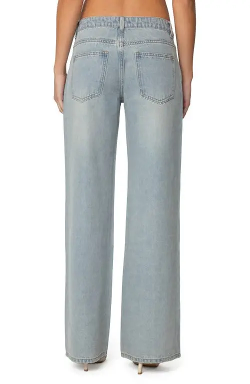 EDIKTED Everly Studded Baggy Jeans