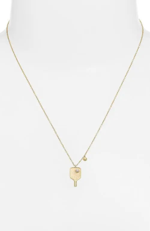 Meira T Diamond Pickleball Pendant Necklace