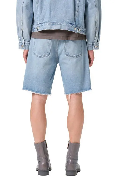 AGOLDE Anson Raw Hem Denim Shorts - Force