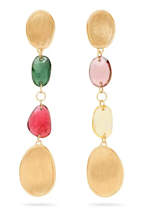Marco Bicego Lunaria Color Drop Earrings - Gold