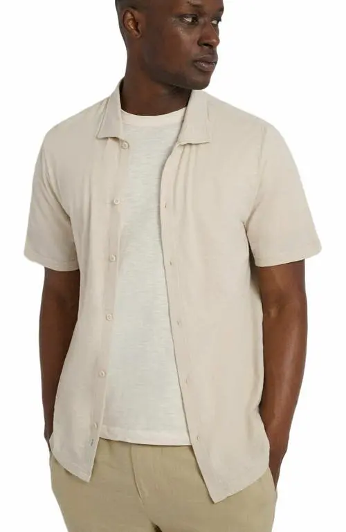 Onia Slub Short Sleeve Button-up Shirt