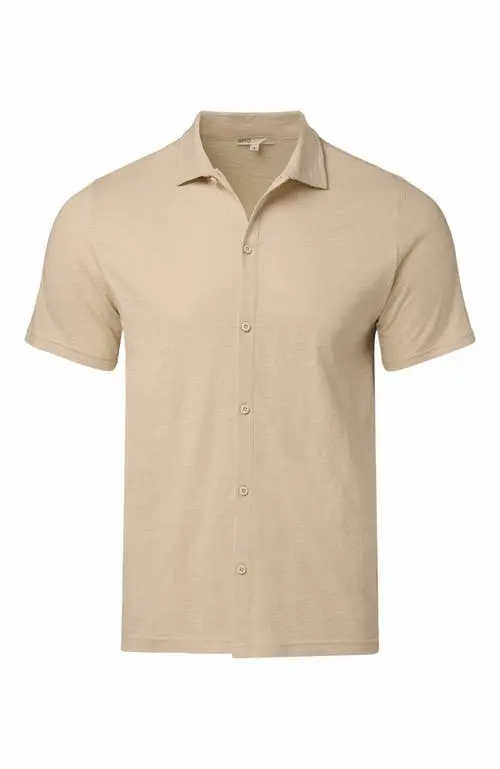 Onia Slub Short Sleeve Button-up Shirt