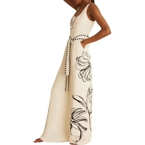 REISS NYBG Reiss Kinsley Floral Jumpsuit