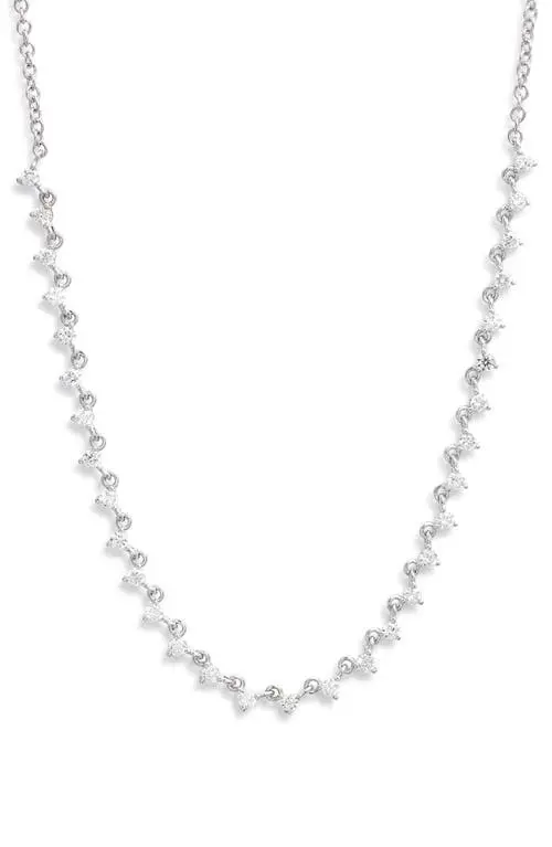 Meira T Diamond Necklace - Silver