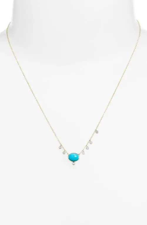 Meira T 14k Gold Diamond Pavé Charms Pendant Necklace