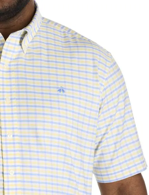 B+T ESSENTIALS FIT BY DXL Non-iron Gingham Sport Shirt