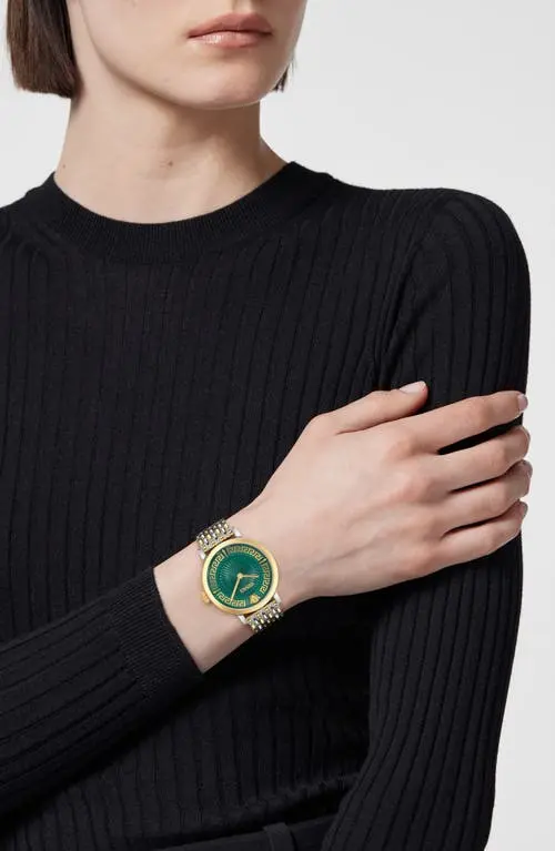 Versace Greca Fortuna Two-tone Bracelet Watch