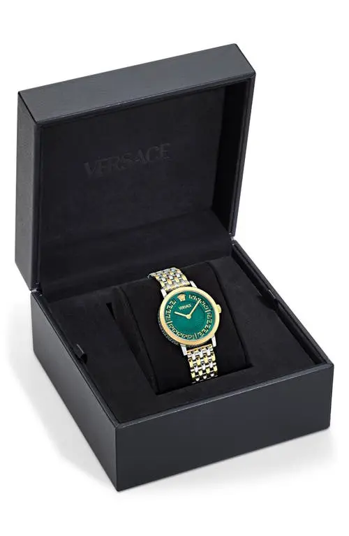 Versace Greca Fortuna Two-tone Bracelet Watch