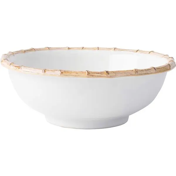 JULISKA Bamboo Ceramic Serving Bowl