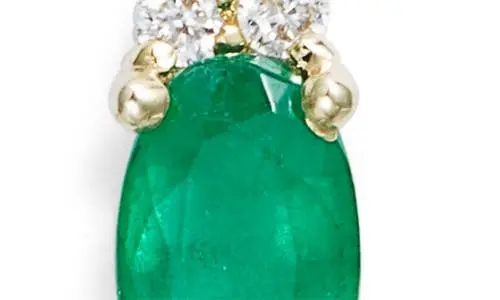 Meira T Emerald And Diamond Necklace