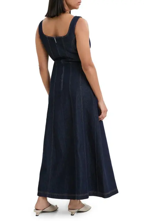 MARCELLA Melrose Denim Maxi Dress
