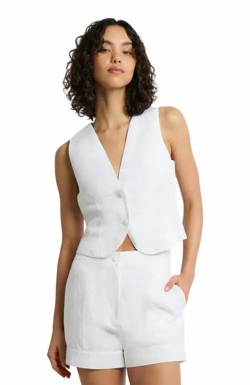 Onia Air Linen Relaxed Vest