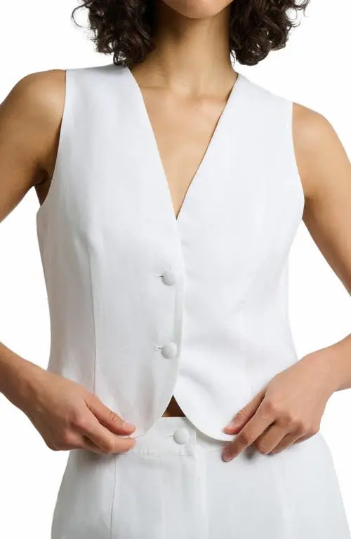 Onia Air Linen Relaxed Vest