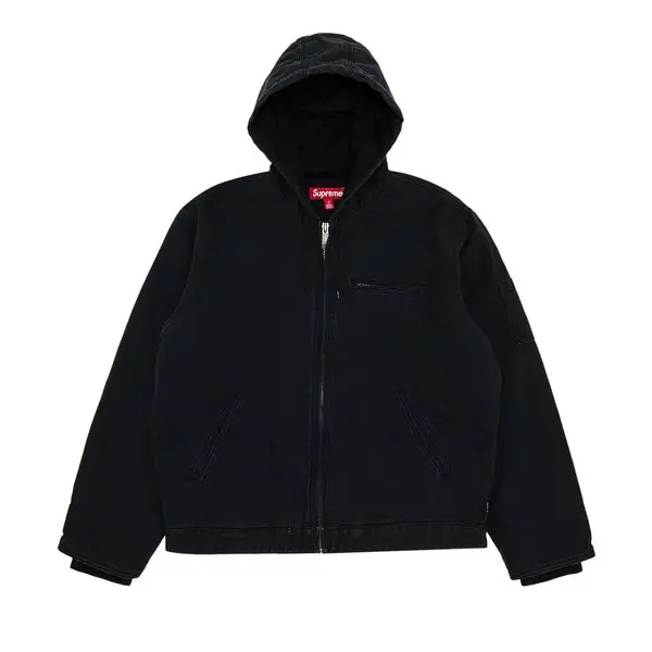Supreme X Thrasher Hooded Work Jacket - Black