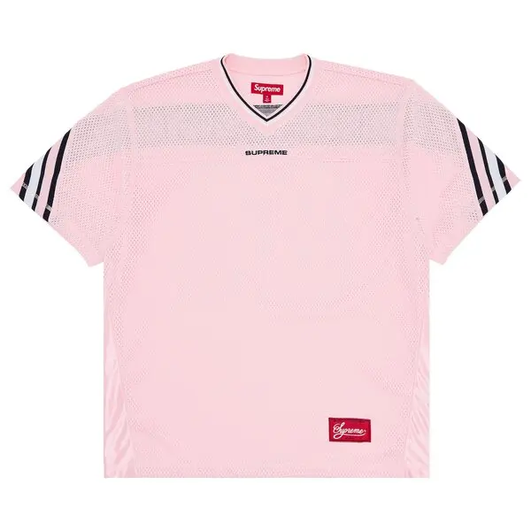 Supreme Jacquard Rib Football Jersey - Pink