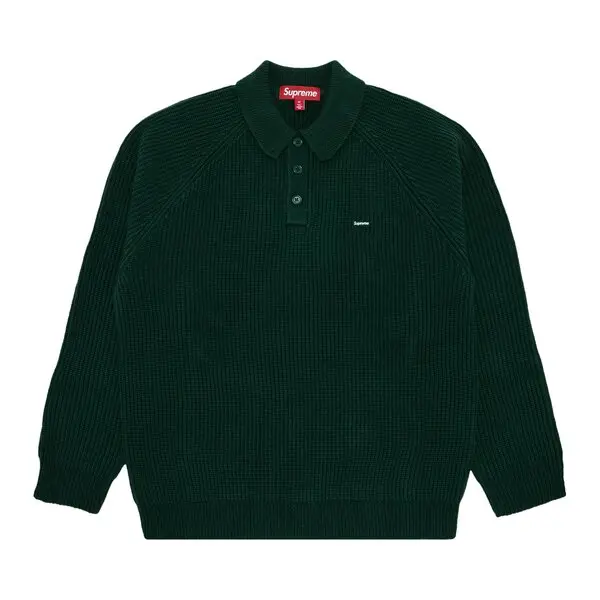 Supreme Small Box Polo Sweater - Green