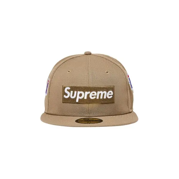 Supreme Jerseys Box Logo New Era Cap - Tan