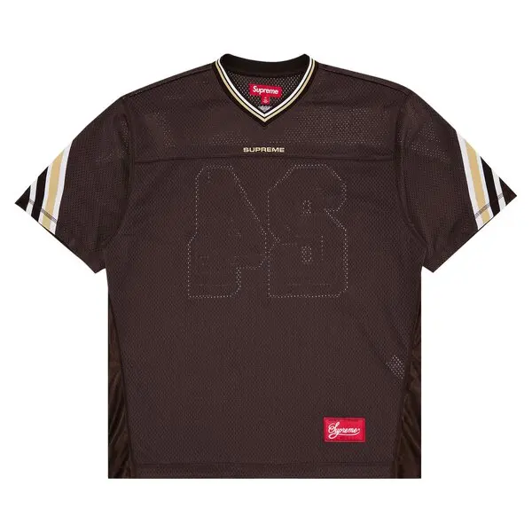 Supreme Jacquard Rib Football Jersey - Brown